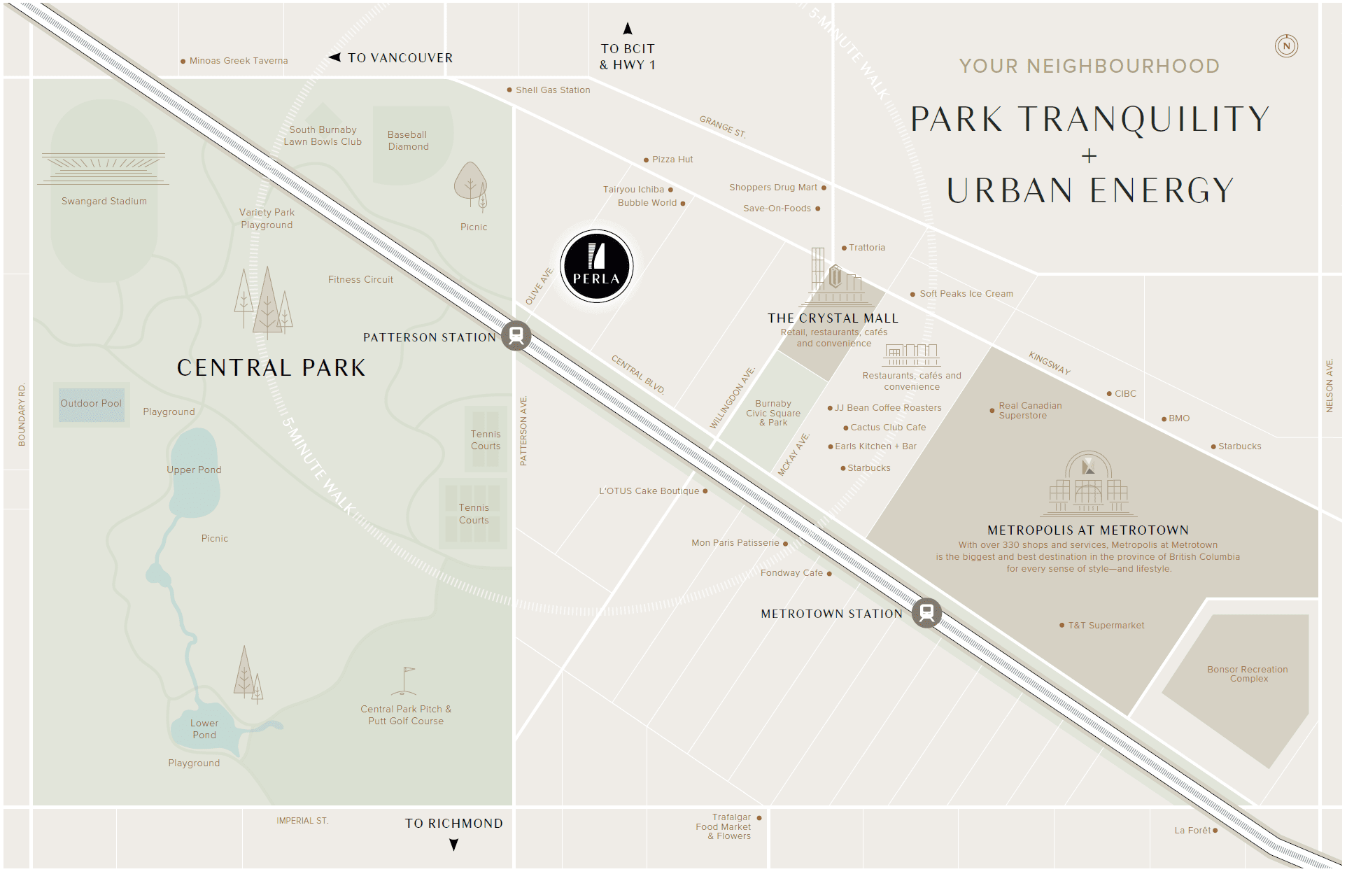 Perla by Polygon, 5900 Olive Ave, Metrotown Burnaby | Sam Li